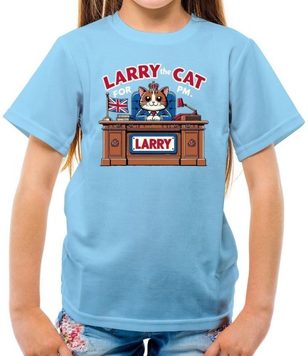 Larry The Cat Per Prime Ministro - T-Shirt - Pm Elezione Divertente | eBay