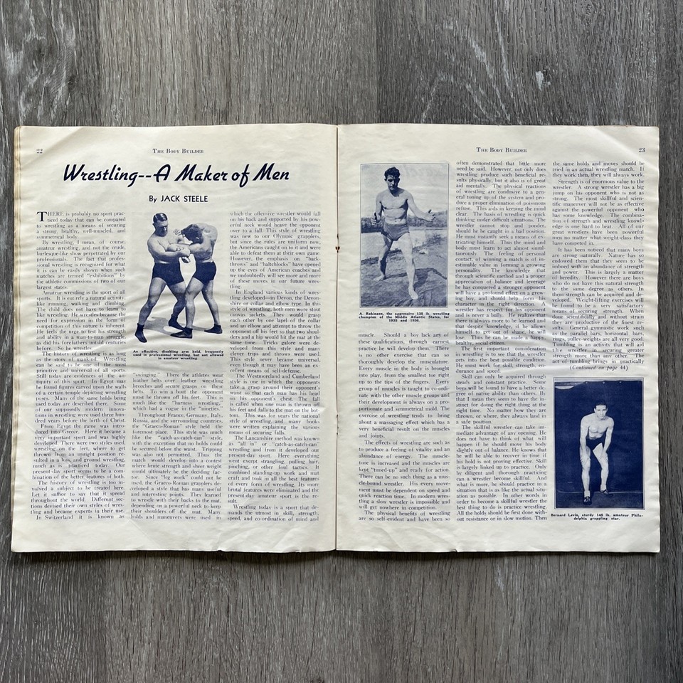 George Jowett THE BODY BUILDER Bodybuilding Magazine JUNE 1936 VOLUME 1 ...