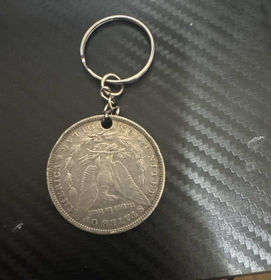 1889 U.S. Morgan dollar E keychain | eBay