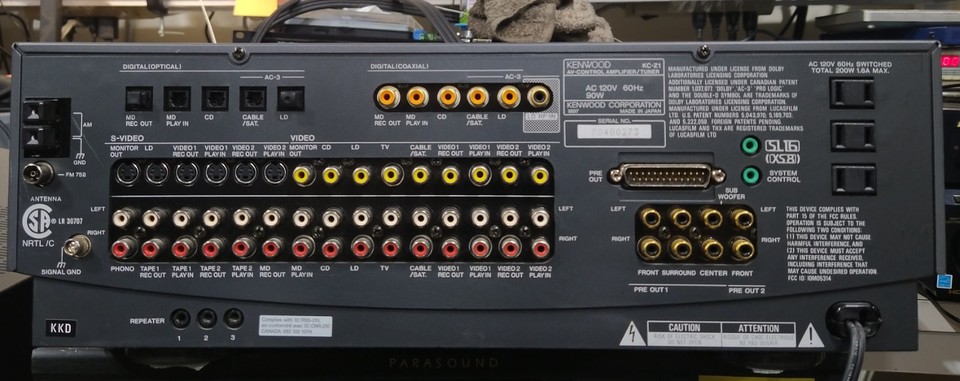 KENWOOD KC-Z1 Pre and KM-Z1 Power Amplifier Combo. Tested. Work Great ...