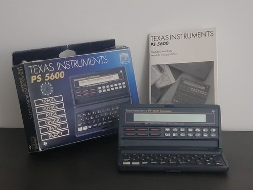 Texas Instruments PS 5600 Electronic Language Translator & Databank ...