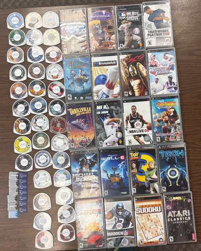 PSP lot with 55 games and 13 memory sticks. | eBay