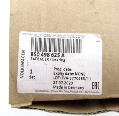 Genuine OEM VW Audi 8S0-498-625-A Front Wheel Hub Bearing Assy | eBay