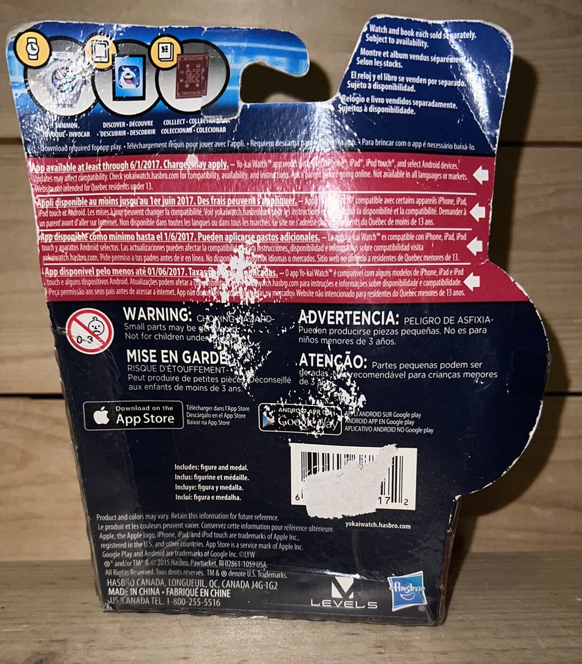 New Hasbro 2015 Yo-Kai Watch TATTLETELL With Medal and Figure Medal ...