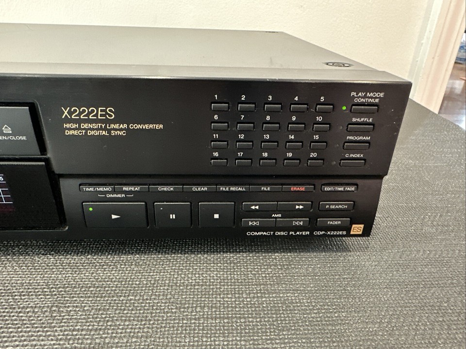 Sony CDP-X222es CD Player Circa 1991 Japan Made ES Series | eBay