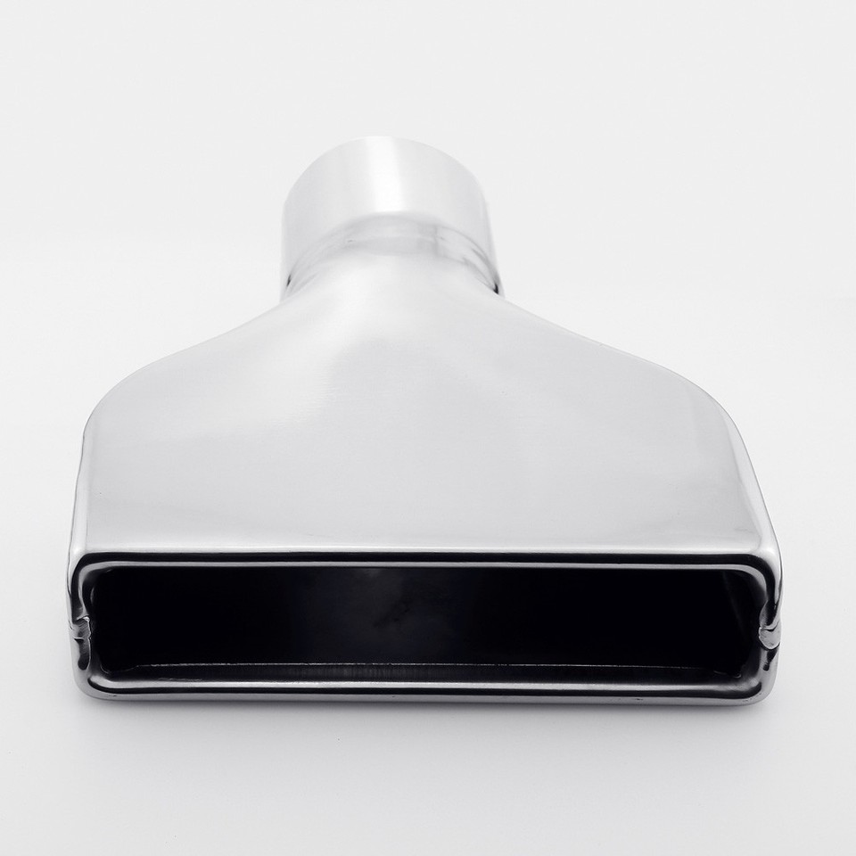 3" inlet 10" length Square Slanted Rectangle Out 304 Stainless Steel ...