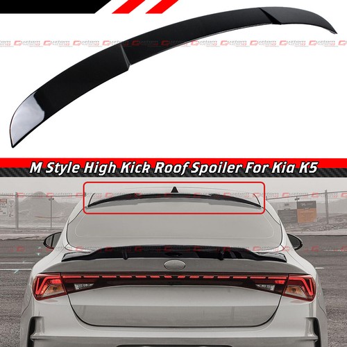 For 2021-2025 Kia K5 Painted Gloss Black M Style Rear Glass Window Roof ...