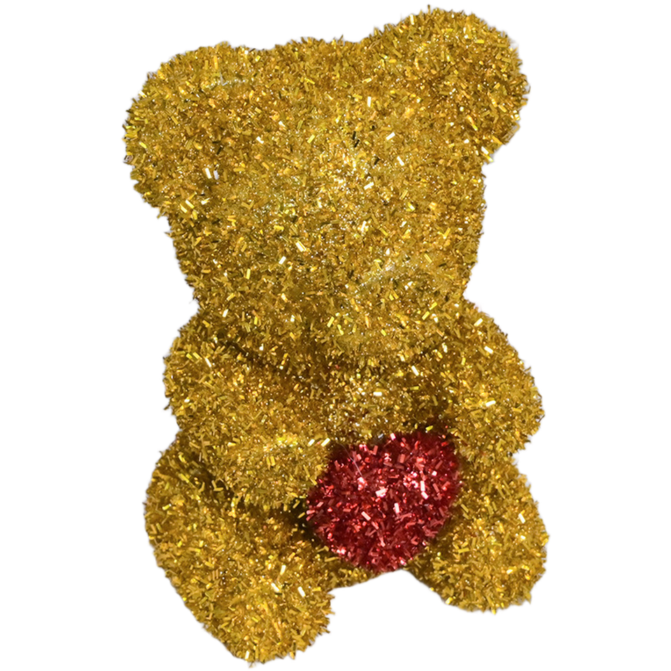 20cm Glitter Foam Rose Bear Plush Toy for Valentine and Birthday Giving ...