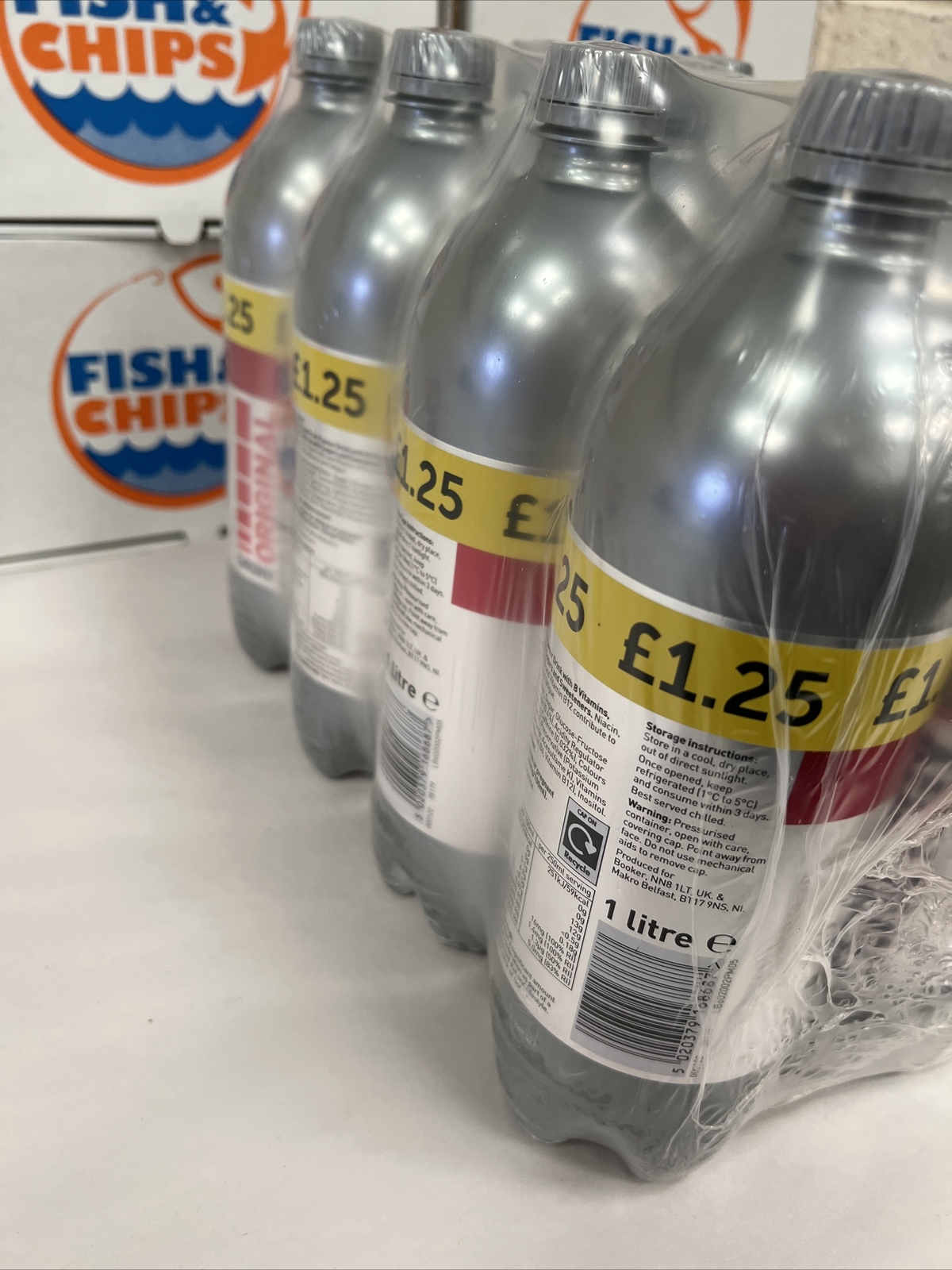 Euro Shopper Original Energy Drink 1 Litre Price Marked £1.49 x 12 Gym ...