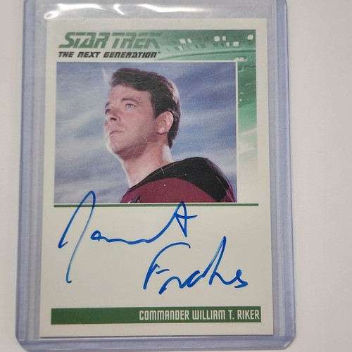 Jonathan Frakes Riker Auto Star Trek Autograph Signed TNG Card ...