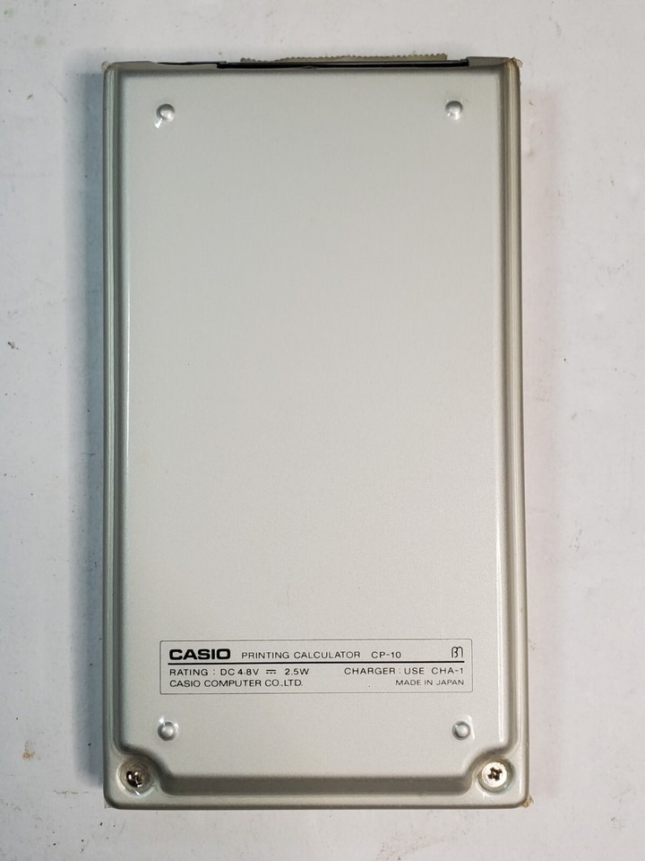 CASIO CARD PRINTER CP-10 Vintage Printing Calculator - Parts or Repair ...