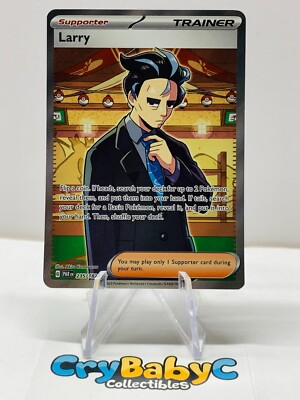 Pokemon Larry 235/182 Paradox Rift Scarlet & Violet Ultra Rare Full Art ...