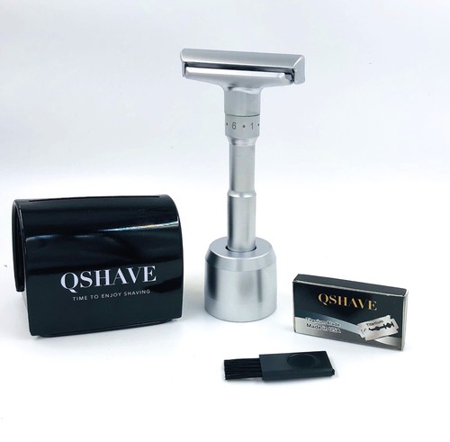 Genuine QShave Adjustable Safety Razor Shaving Kit | eBay Australia