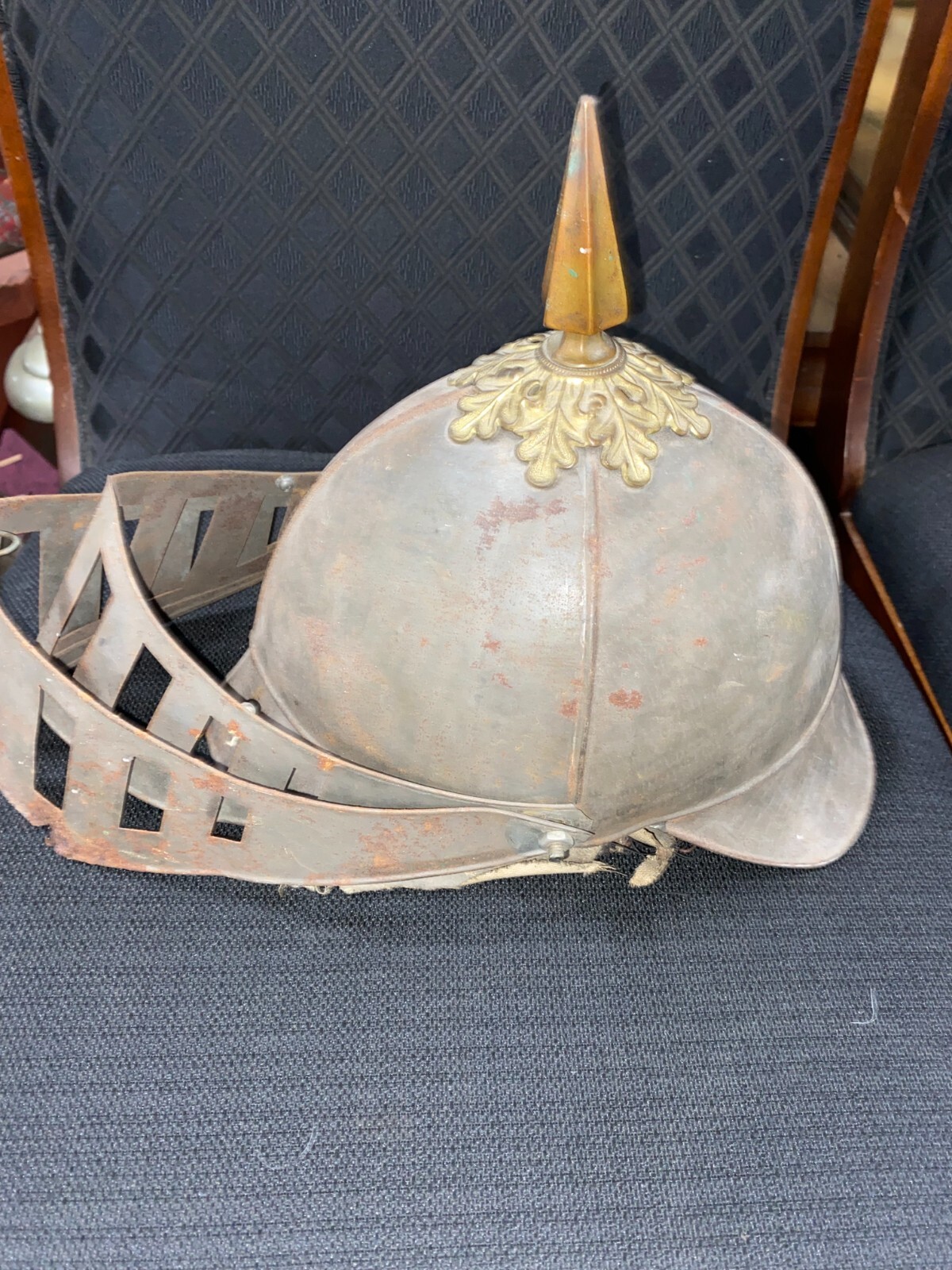 Old Vintage Spiked Leather Helmet Spike | eBay