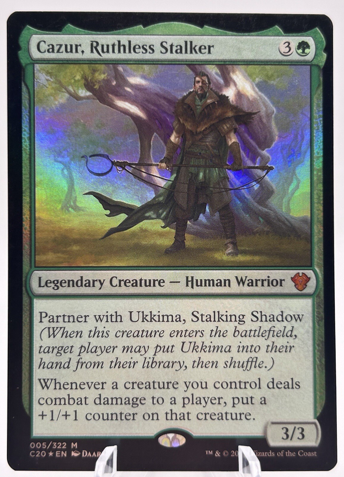 Cazur, Ruthless Stalker 005/322 Foil Commander 2020 C20 MTG LP | eBay