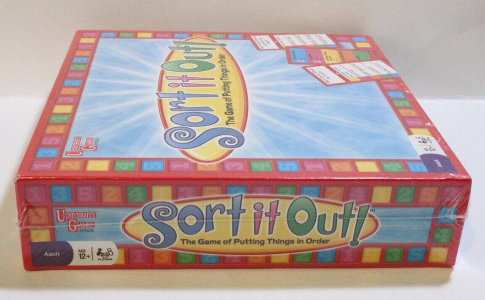 University Games Sort It Out Family Trivia Strategy Party Ice Breaker ...