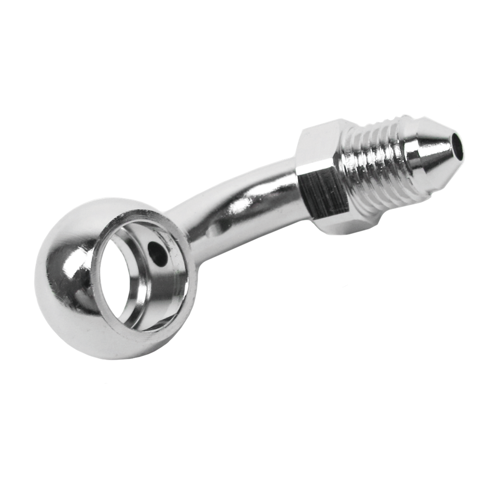 Stainless Steel 10mm AN3 90 Degree Banjo Brake Line Fitting for Harley ...