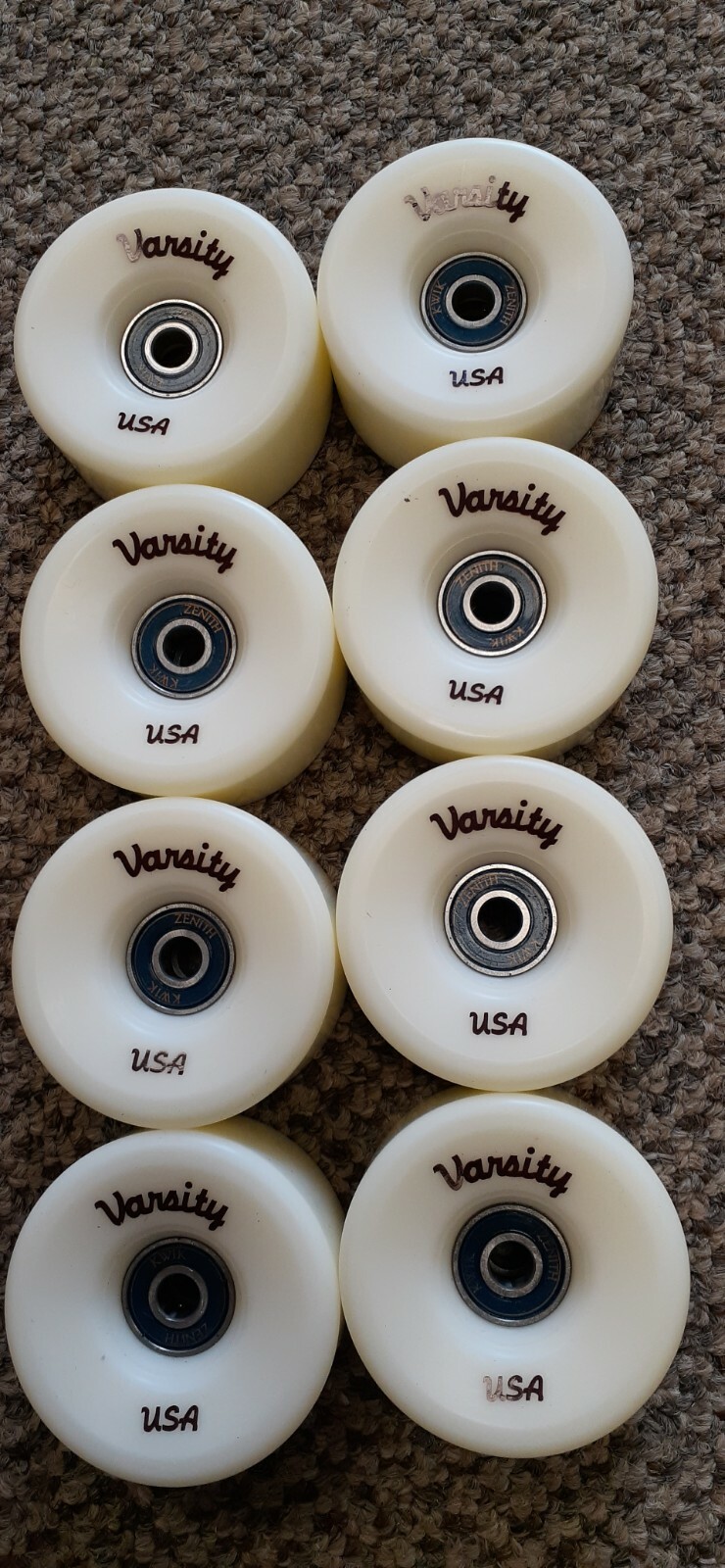 Varsity Rhythm Indoor Roller Skate Wheels 62mm 98a by Riedell w/ 8mm ...