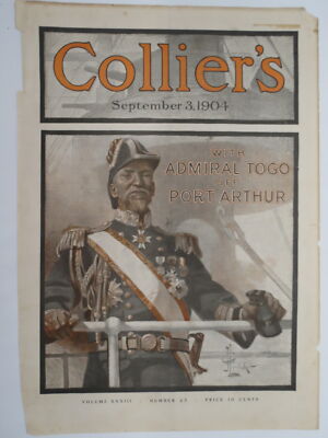COLLIER'S MAGAZINE COVER, SEPTEMBER 3, 1904, ADMIRAL TOGO BY J. C ...