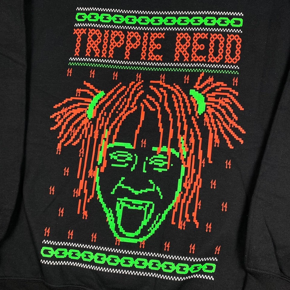 Trippie Redd Sweatshirt Mens Medium Ugly Christmas Trippmas Limited ...