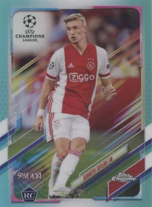 2020-21 Topps Chrome X Steve Aoki UCL - Kenneth Taylor #57 Aqua /150 ...
