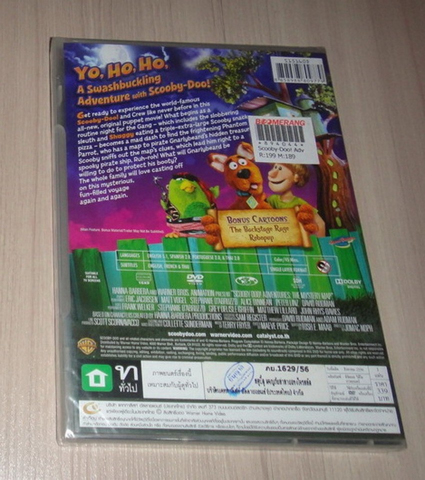 Scooby-Doo! Adventures The Mystery Map Original Puppet Movie Thailand ...
