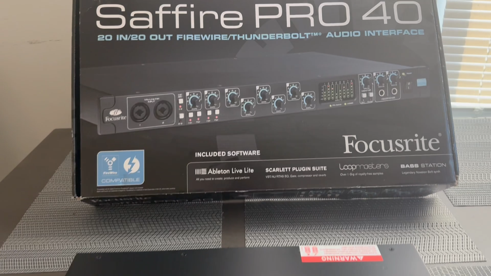 Focusrite Saffire Pro 40 Firewire Audio Interface Professional 20 In ...