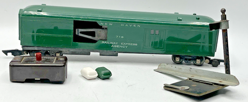 Gilbert American Flyer S Gauge #718 New Haven /REA Mail Pickup Car w ...