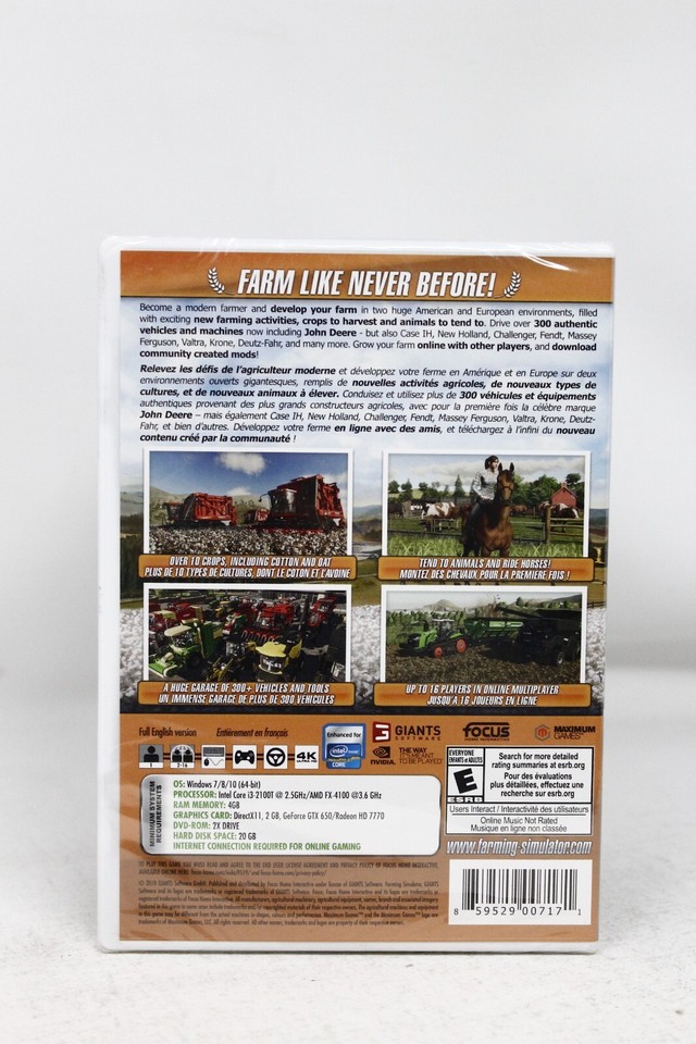 Farming Simulator 19 Windows PC DVD Game - New Sealed 859529007171| eBay