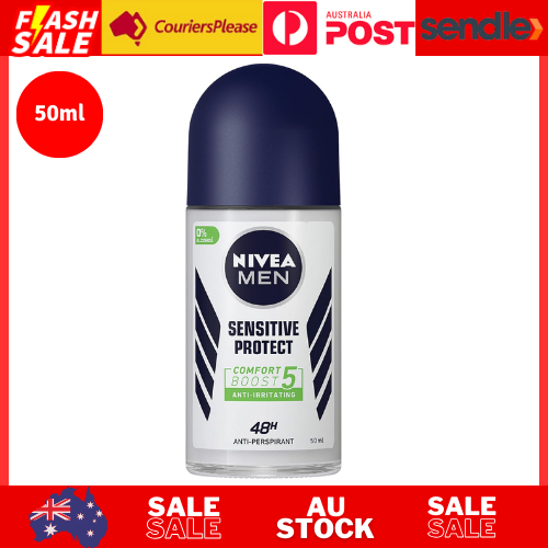 NIVEA MEN Sensitive Protect Roll on Deodorant (50Ml), 48HR Anti ...