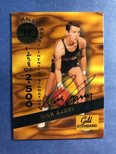 SIGNED RICK BARRY 1994 SIGNATURES ROOKIES CERTIFIED AUTOGRAPHED CARD ...