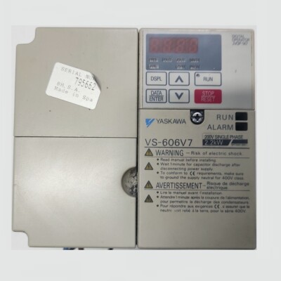 YASKAWA VS-606V7 - 2,2 KW - CIMR-V7CCB2P2 + FILTER INVERTER CIMR ...