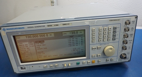 Rohde & Schwarz SMIQ03B Signal Generator. 300 kHz to 3.3 GHz | eBay