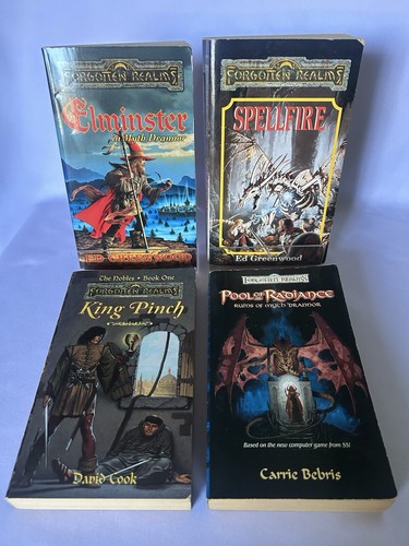 Forgotten Realms Book Lot x 4 Various Authors Vintage Fantasy ...
