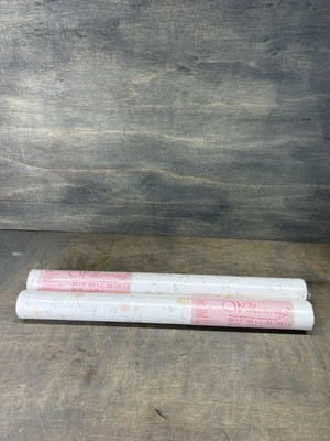 Pre-pasted Scrubbable Vinyl Coated Wallcovering Wallpaper Set Of Two ...