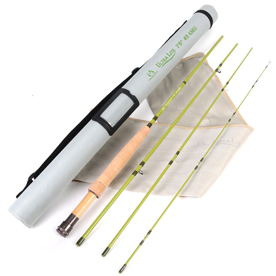 Maxcatch 1/2/3WT Fly Fishing Rod 6'/6'6"/7'/7'6" For Small Streams ...