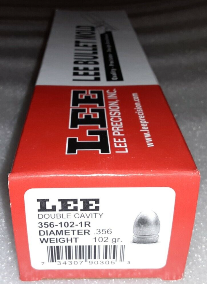 Lee 2-Cavity Bullet Mold 356-102-1R 9mm Luger, 38 Super, 380 ACP (356 ...