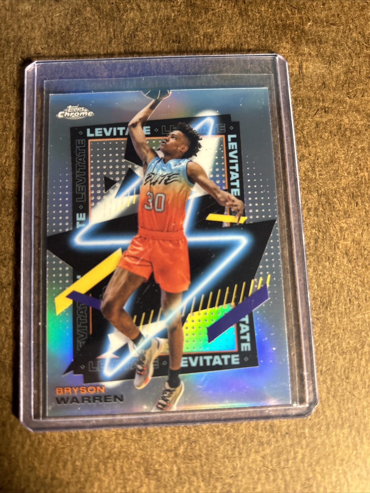 2022 Topps Chrome OTE Overtime Elite LEV-15 Levitate BRYSON WARREN ...