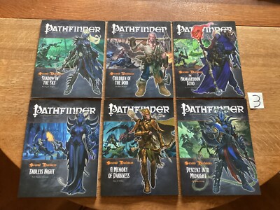 6 Pathfinder Adventure Path Second Darkness Books 13-18 2008 Very nice condition | eBay