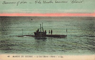 WW1 1918 The FRENCH Sea Lion Submarine. YOU DON'T SEE A LOT OF FRENCH ...