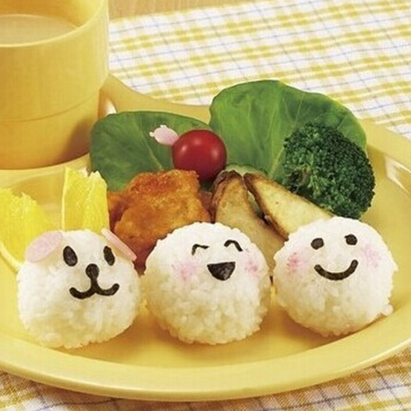 Round rice ball mould Football Shaped Sushi DIY Eggs Stamping Mold ...