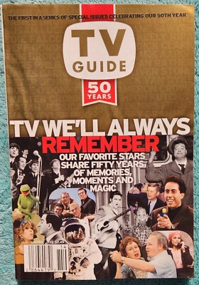 TV Guide 50 Years TV We'll Always Remember 2002 Complete Issue 230 ...