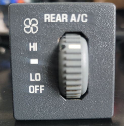 GM REAR A/C Fan Switch Assembly 1996-2005 Astro Van GMC Safari OEM PN ...