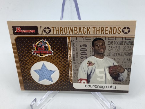 2005 Bowman Throwback Threads Courtney Roby Worn Jersey Rookie #BRT-CR ...