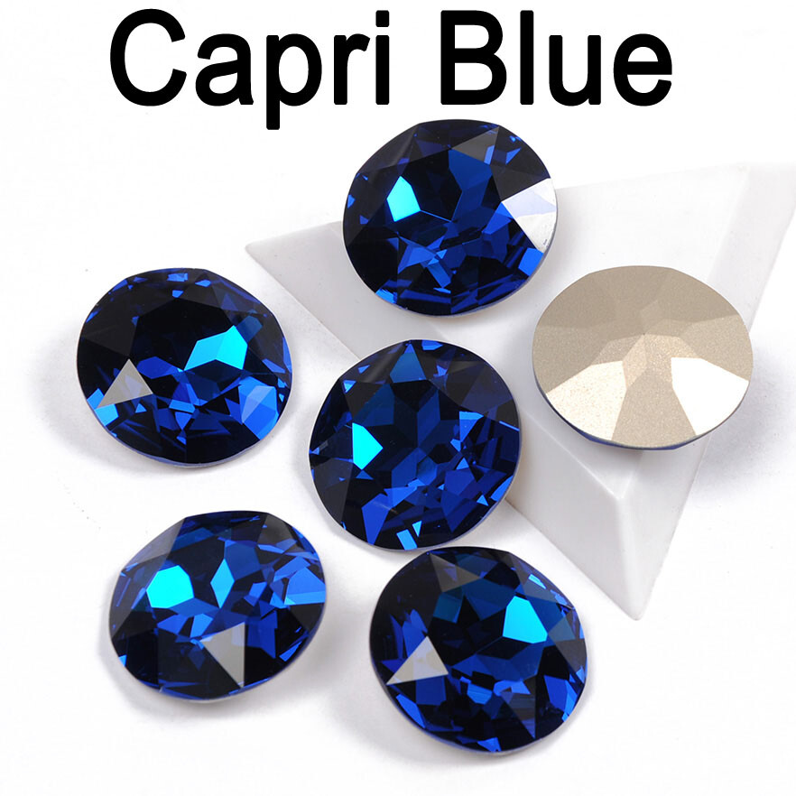 ALL Colors Sewing Rhinestones Crafts Rivoli Crystal Glass Strass Sew On ...