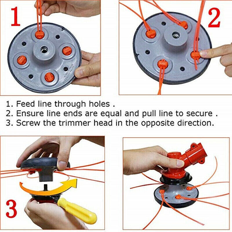 Universal Trimmer Head Strimmer Bump Feed Spool Grass Lawnmower Brush ...