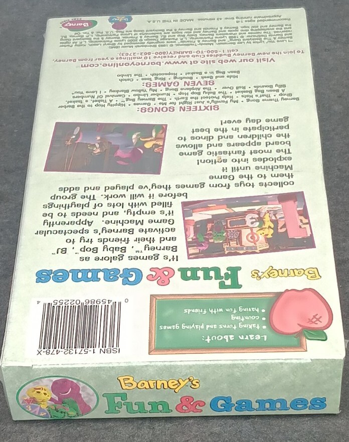 Barney - Barneys Fun and Games (VHS, 1996) for sale online | eBay