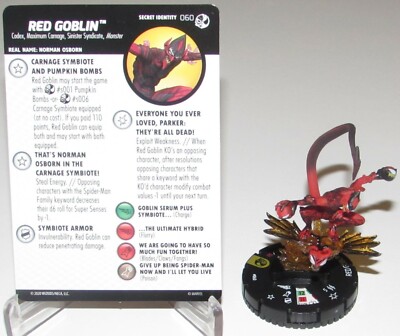 RED GOBLIN 060 Spider-Man and Venom Absolute Carnage Marvel HeroClix | eBay