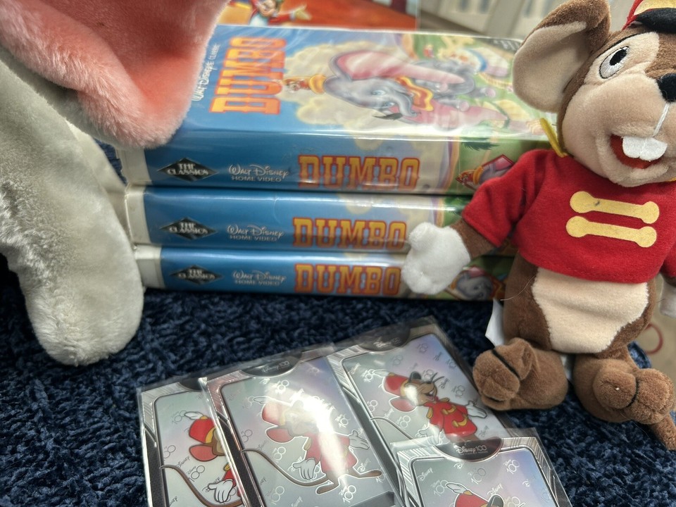 Disney Rare Dumbo Classic Collection w/1985 #24 Padded Black Diamond ...