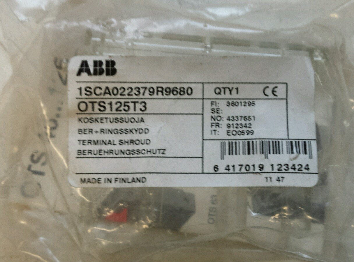 ALLEN BRADLEY 1SCA022379R9680 (OTS125T3) 3 LUG TERMINAL SCHROUD. | eBay